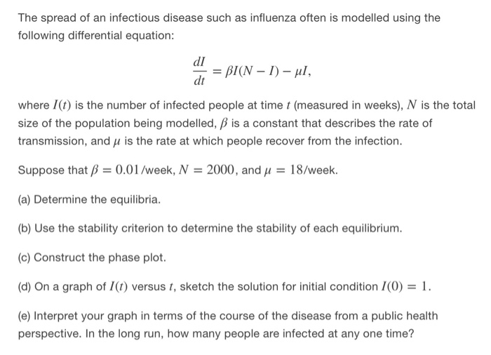 solved-the-spread-of-an-infectious-disease-such-as-influenza-chegg