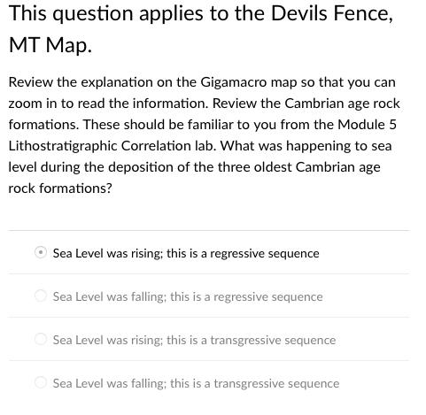 This question applies to the Devils Fence, MT Мар. | Chegg.com