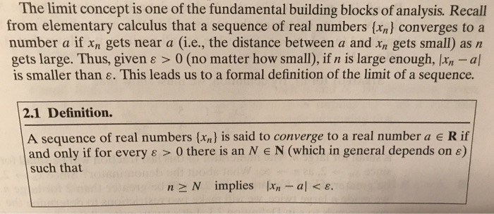 Solved Use the epsilon-N definition of sequence convergence | Chegg.com