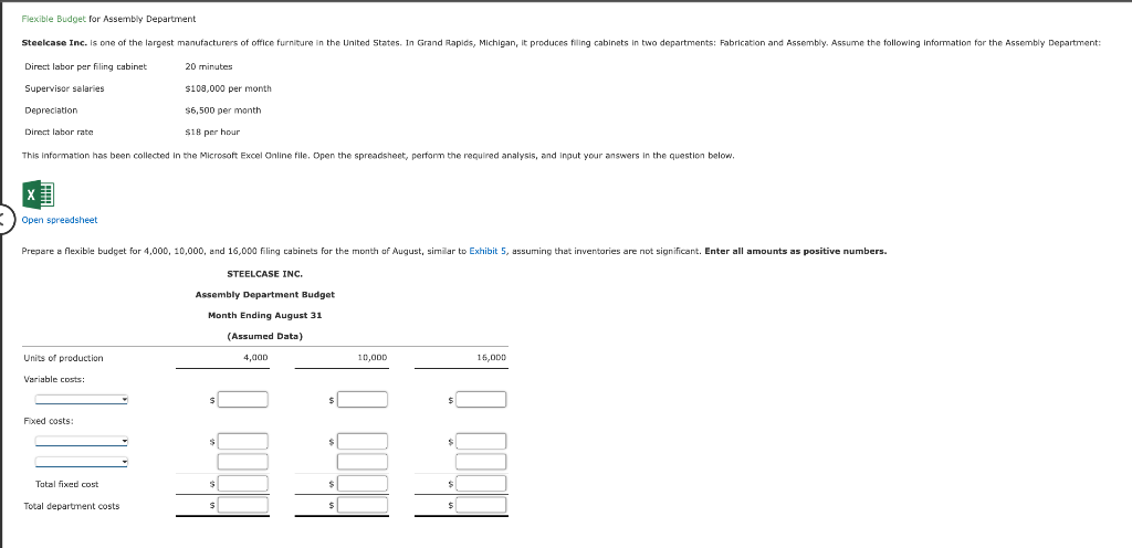 Solved Open spreadsheet | Chegg.com
