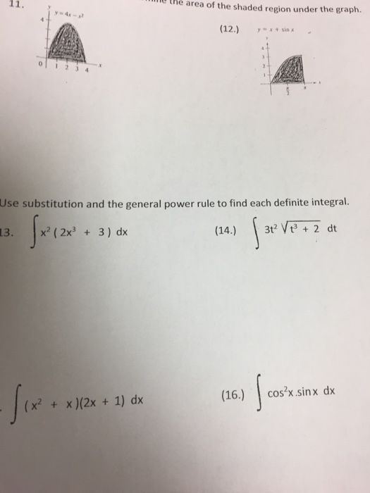 Solved Use substitution and the general power rule to find | Chegg.com