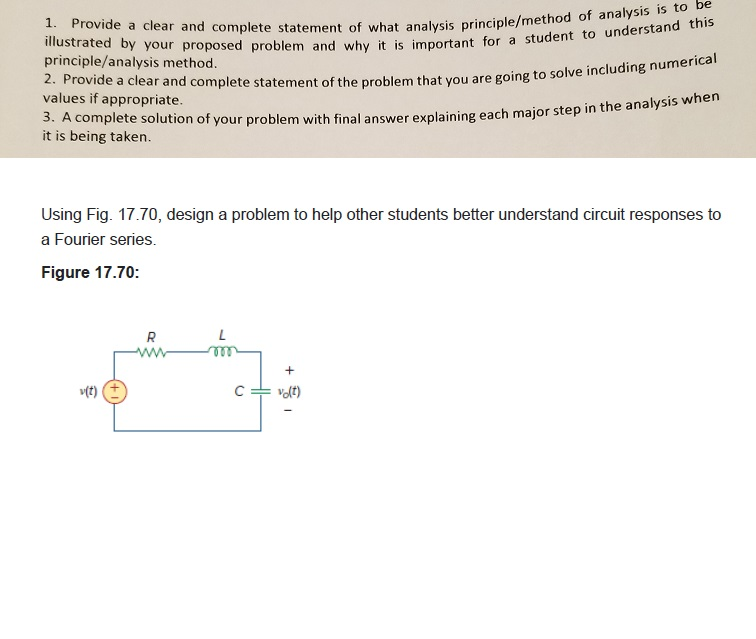 Solved alysis principle/method of analysis is to be is | Chegg.com