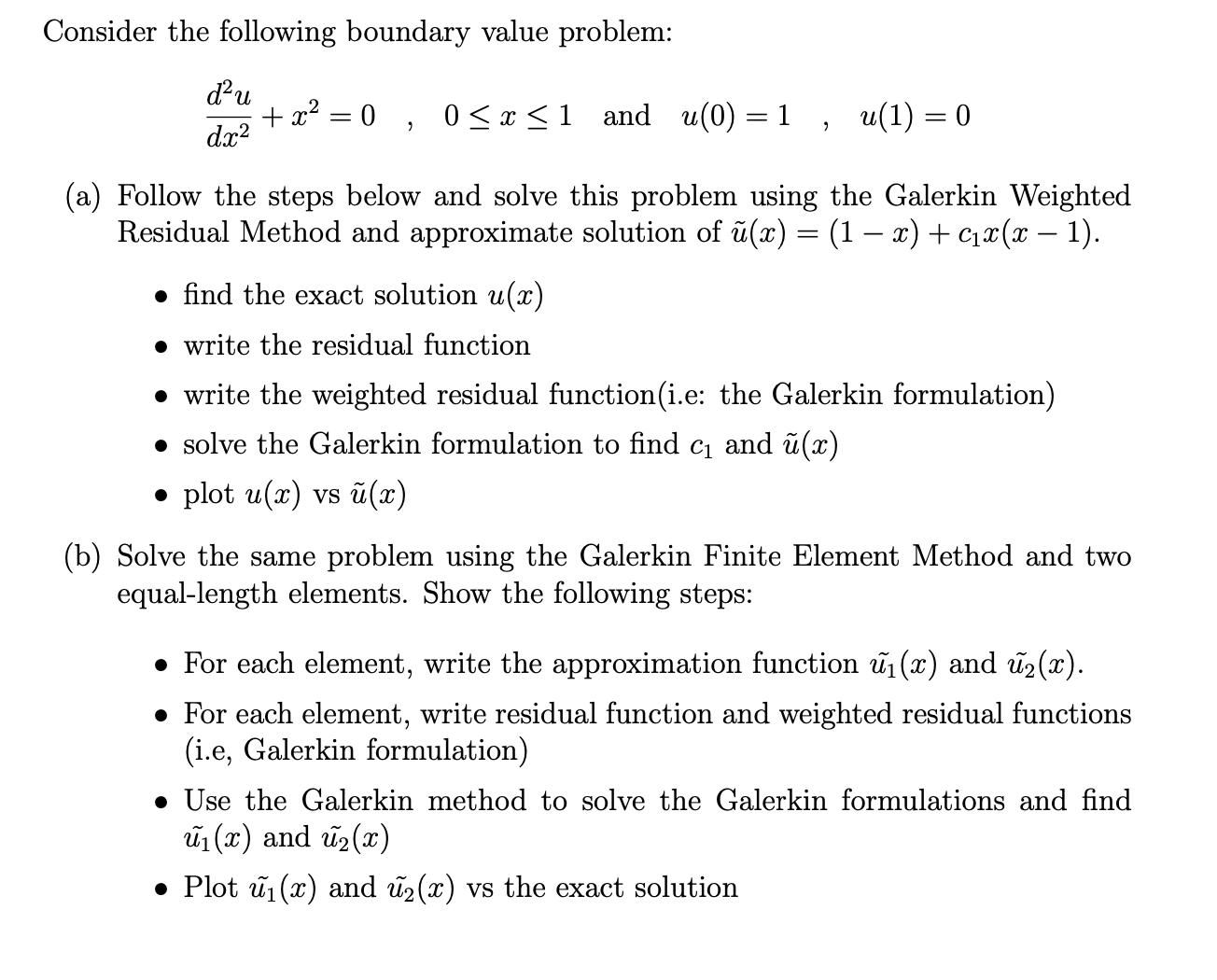 Solved Consider the following boundary value | Chegg.com