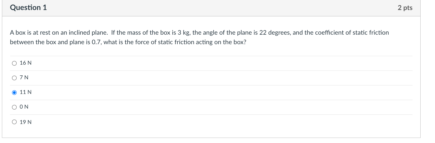 Solved A box is at rest on an inclined plane. If the mass of | Chegg.com