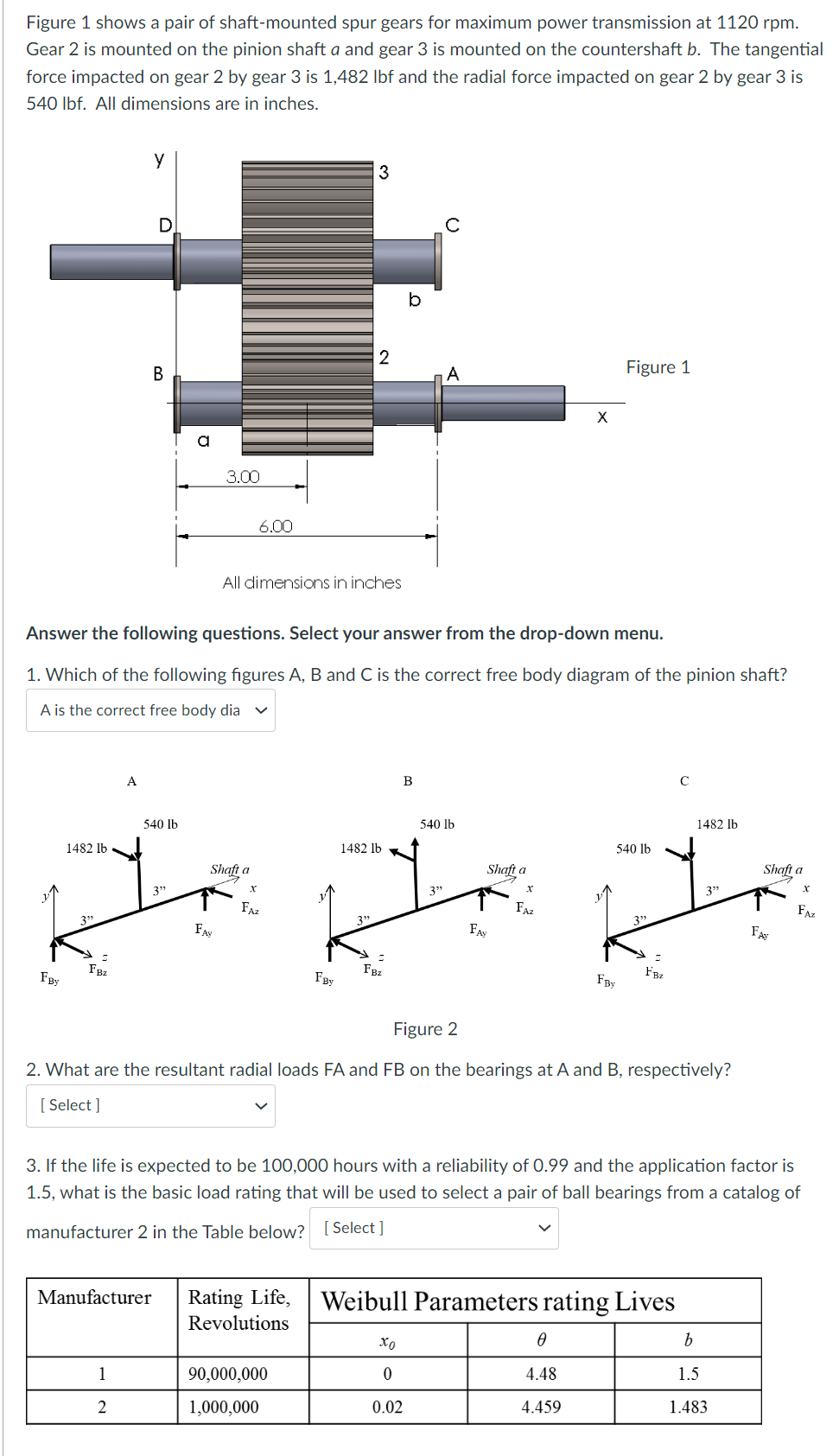 Solved Figure 1 shows a pair of shaft-mounted spur gears for | Chegg.com