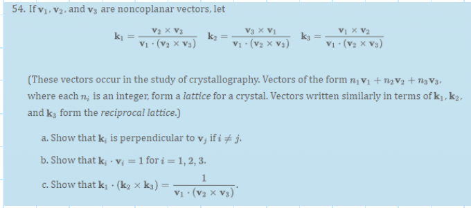 Solved If v1,v2, ﻿and v3 ﻿are noncoplanar vectors, | Chegg.com