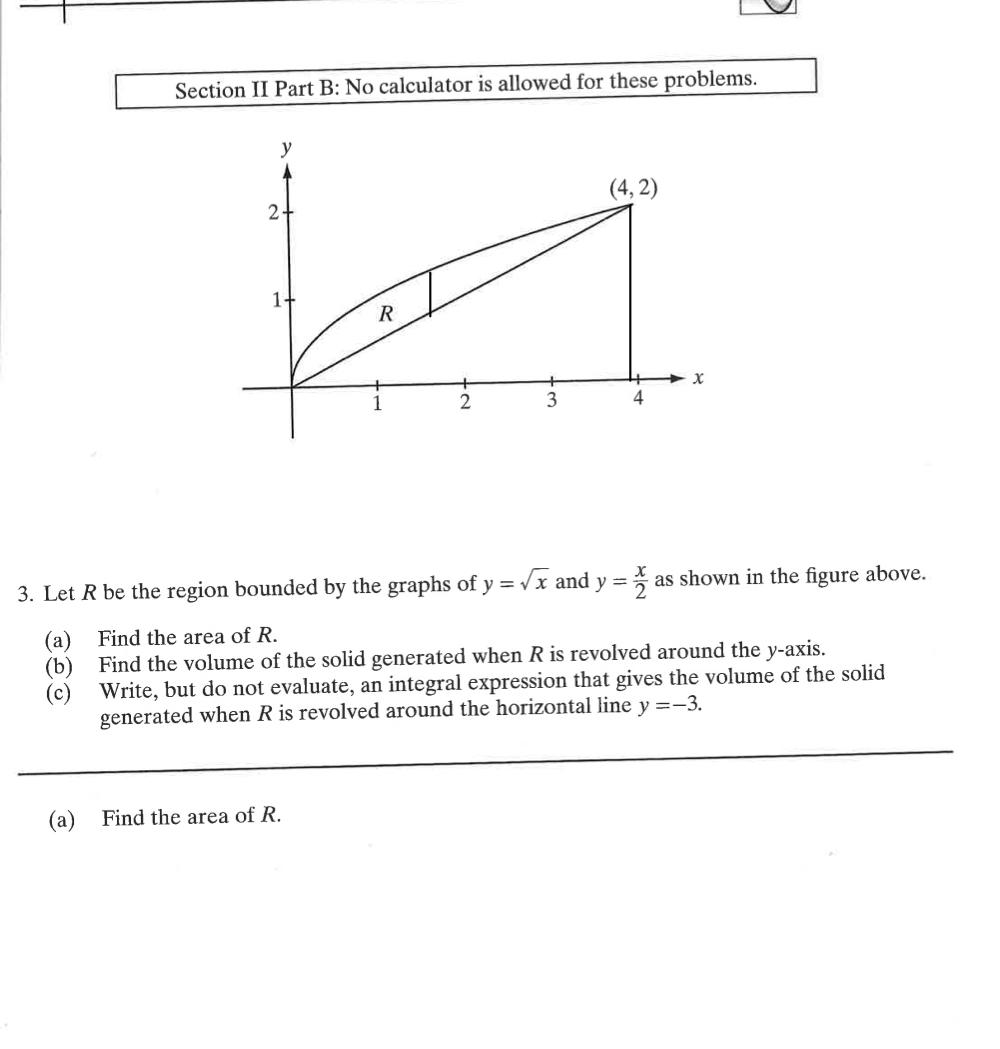 Solved Section II Part B: No calculator is allowed for these | Chegg.com
