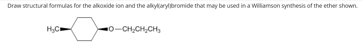 Solved Draw structural formulas for the alkoxide ion and the | Chegg.com