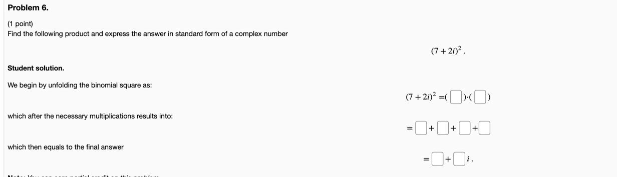 Solved Problem 6 1 Point Find The Following Product And