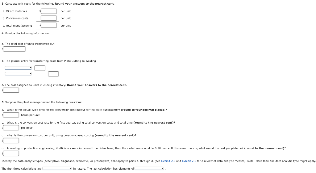 Solved Physical Flow, Equivalent Units, Unit Costs, No | Chegg.com