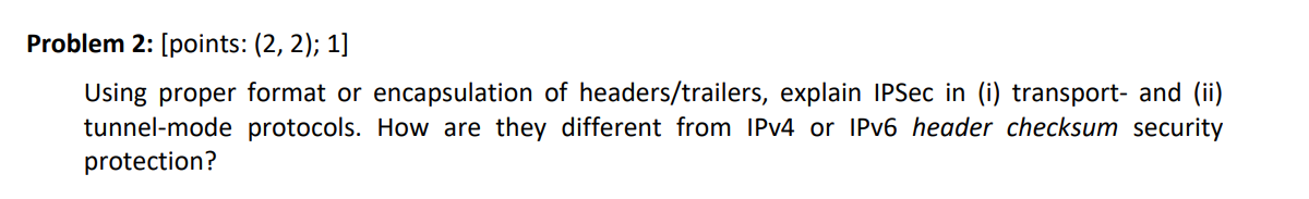 Solved Problem 2: [points: (2, 2); 1] Using proper format or | Chegg.com