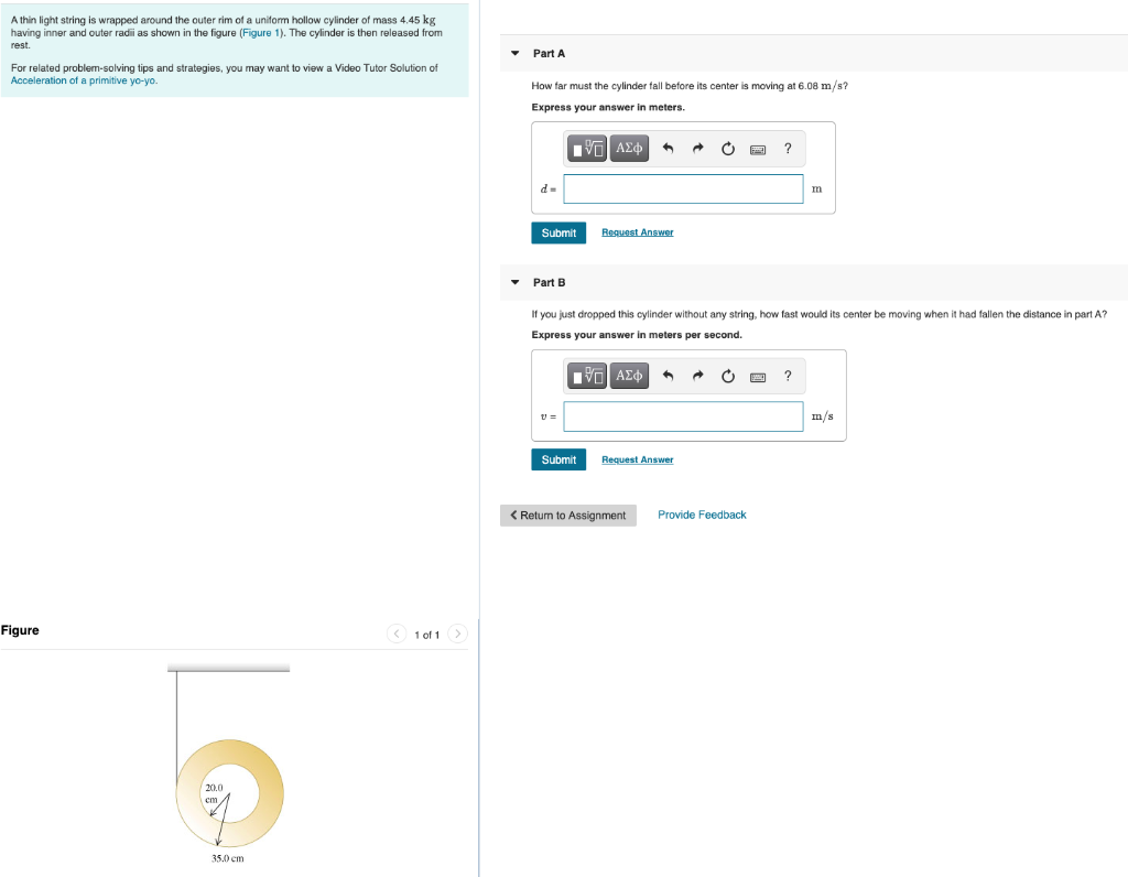 Solved A thin light string is wrapped around the outer rim | Chegg.com