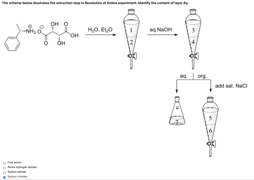 Solved The scheme below illustrates the extraction step in | Chegg.com