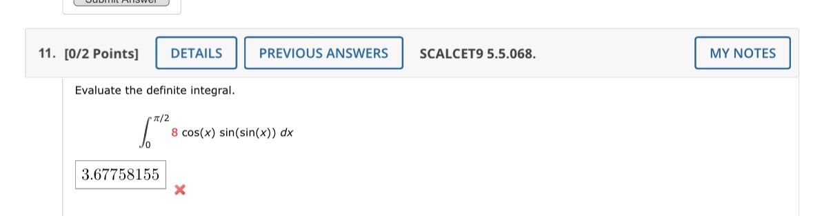 Solved Evaluate the definite integral. | Chegg.com