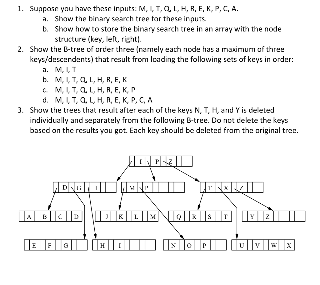 Solved 1 Suppose You Have These Inputs M I T Q L H