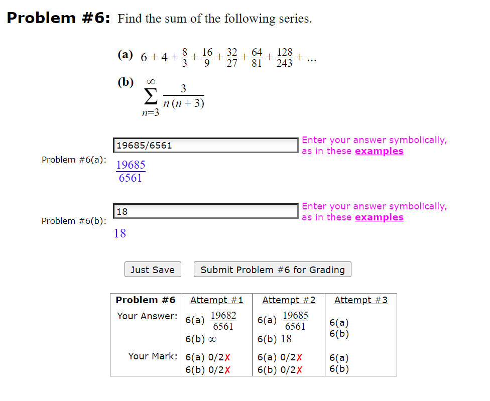 Solved Problem # 6: Find the sum of the following | Chegg.com