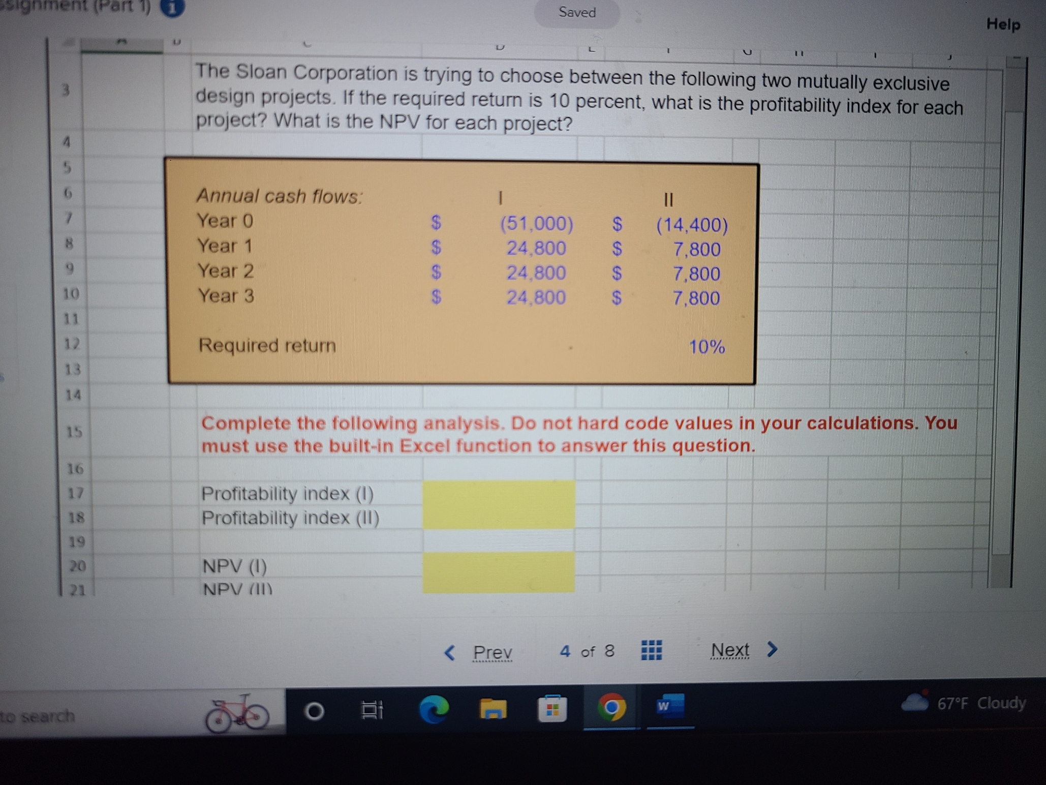 CORPORATE FINANCE: Answers to these assignments by | Chegg.com