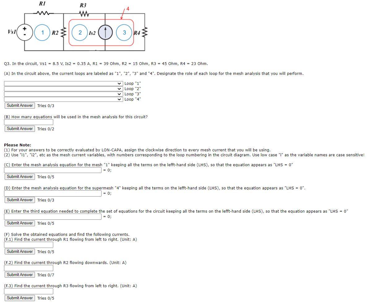 Solved R1 R3 WW 4 Vsi + 1 R2 2 Is2 R4 Q3. In the circuit, | Chegg.com
