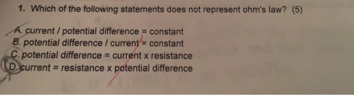 Solved 1. Which of the following statements does not | Chegg.com