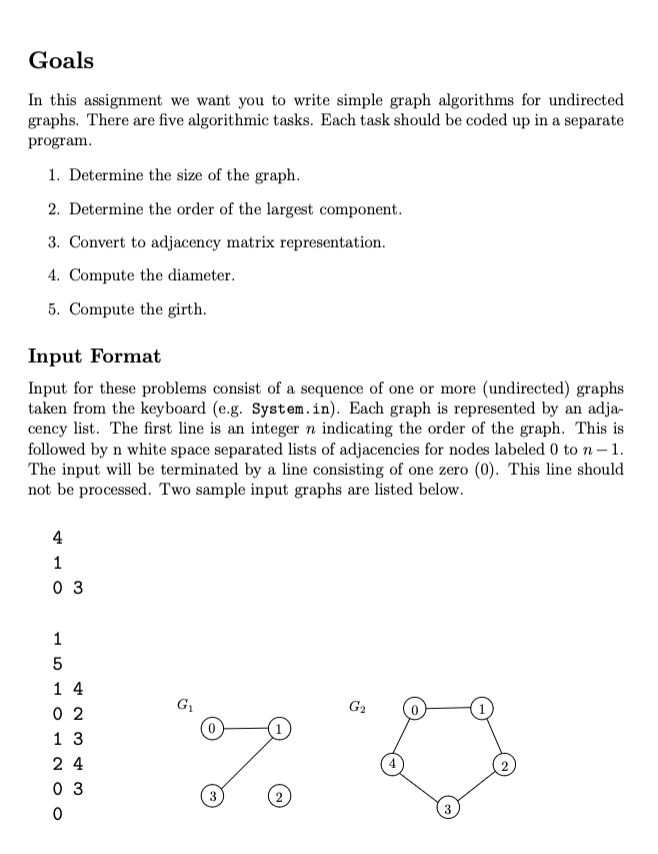 Solved Goals In this assignment we want you to write simple | Chegg.com