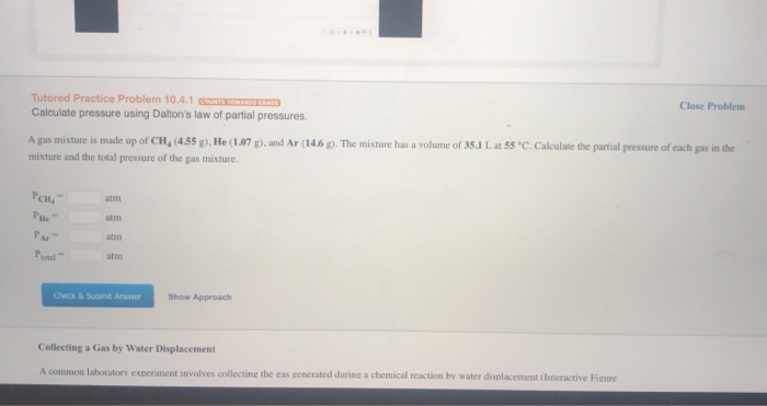 Solved Tutored Practice Problem 10.4.1 s Calculate pressure | Chegg.com