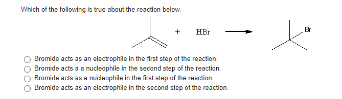 Solved Which of the following is true about the reaction | Chegg.com