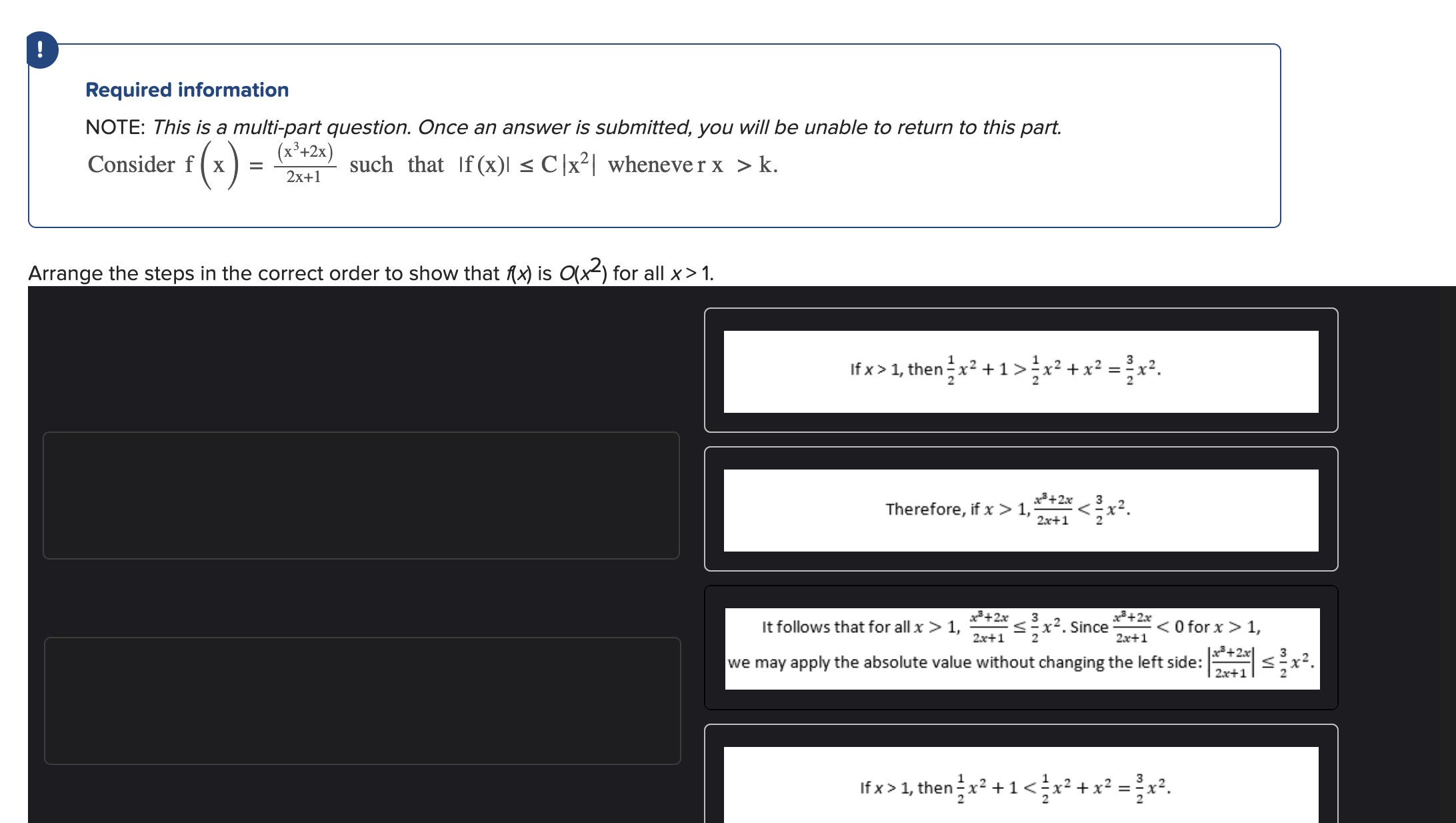 !Required informationNOTE: This is a multi-part | Chegg.com