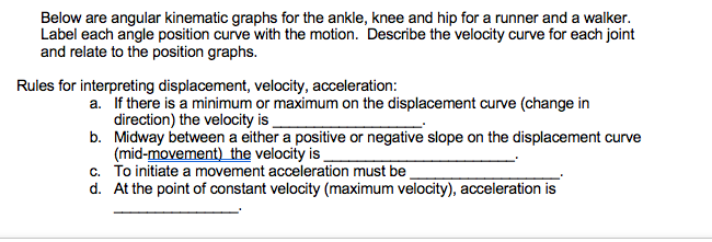 Solved Below are angular kinematic graphs for the ankle, | Chegg.com