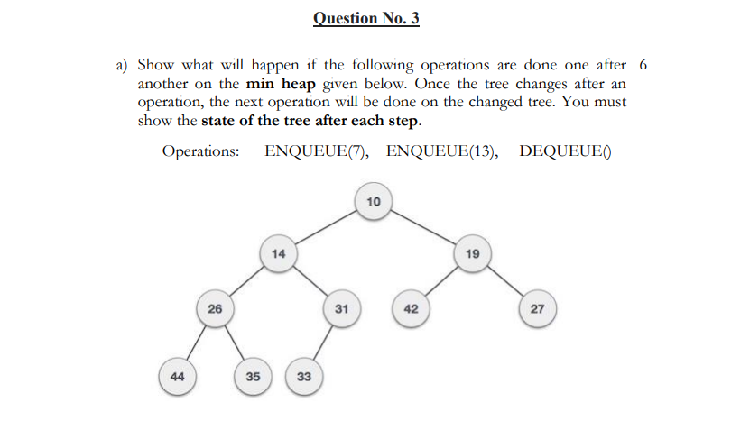 Solved 4. a) For the original tree given above in Question | Chegg.com
