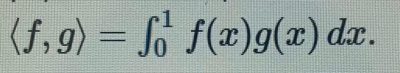 Solved Consider the vector space of continuous functions on | Chegg.com