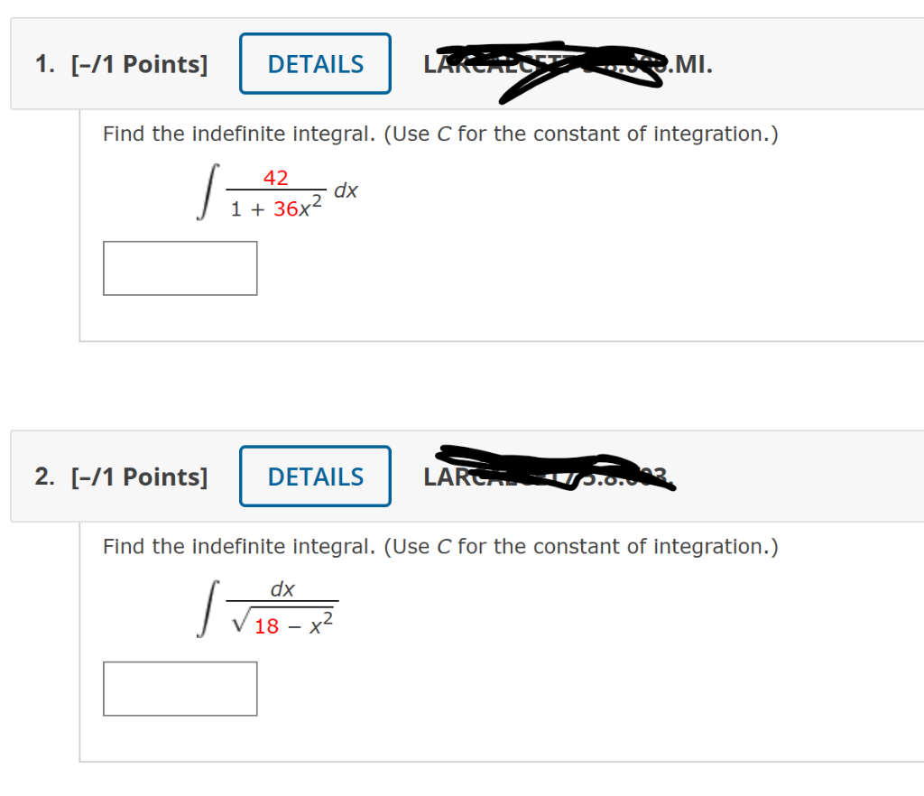 Solved Find the indefinite integral. (Use C for the constant | Chegg.com