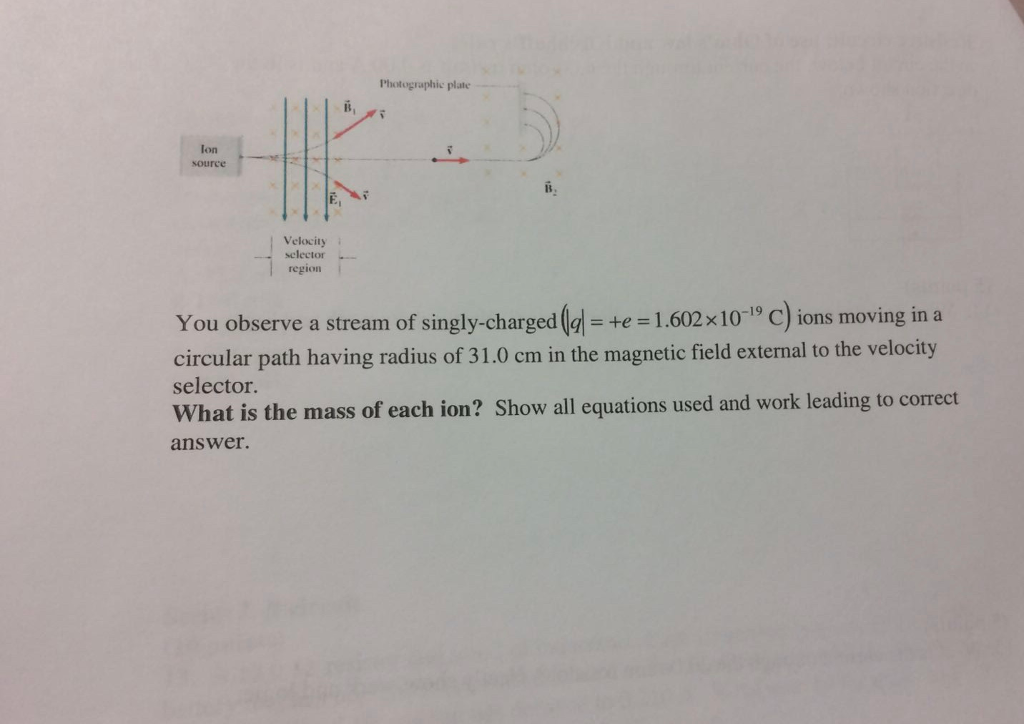 Solved Mass Spectrometer: isotope mass determination (10 | Chegg.com