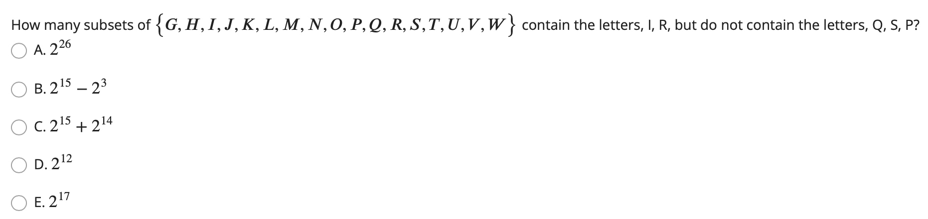 Solved How many subsets of | Chegg.com
