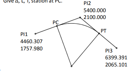Solved A preliminary alignment is given by PI1, PI2, and | Chegg.com