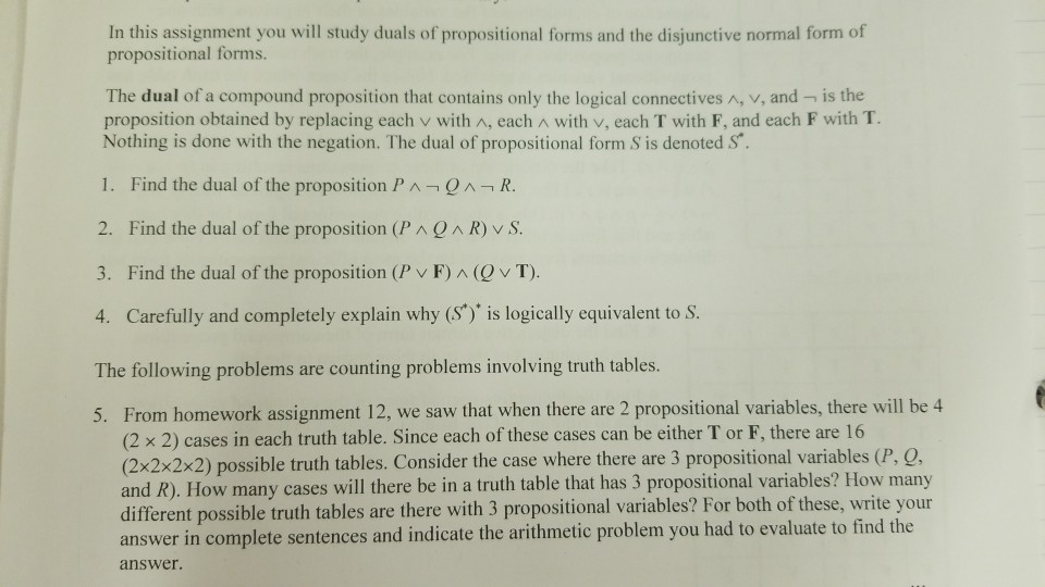 Solved In this assignment you will study duals of | Chegg.com
