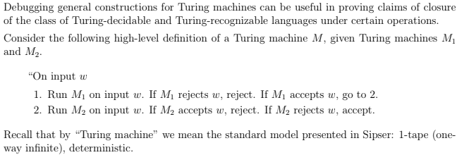 Solved Debugging general constructions for Turing machines | Chegg.com