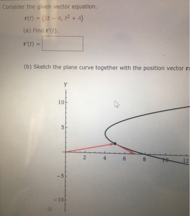 Solved Consider the given vector equation. (a) Find r'(t). | Chegg.com
