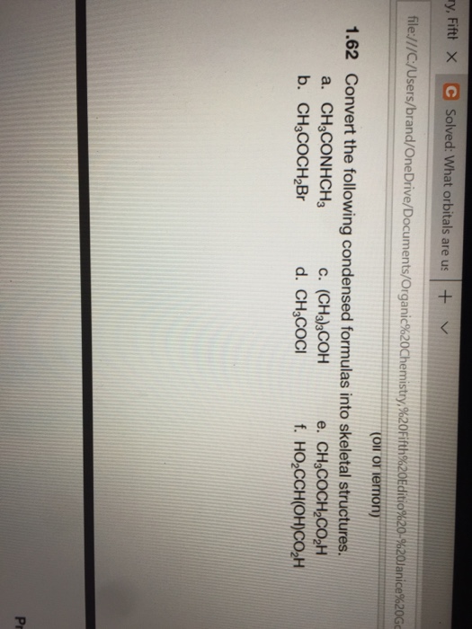 Solved Convert the following condensed formulas into | Chegg.com