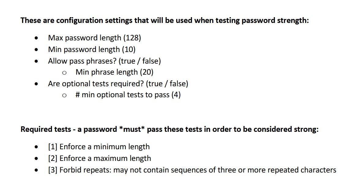 Solved These are configuration settings that will be used | Chegg.com