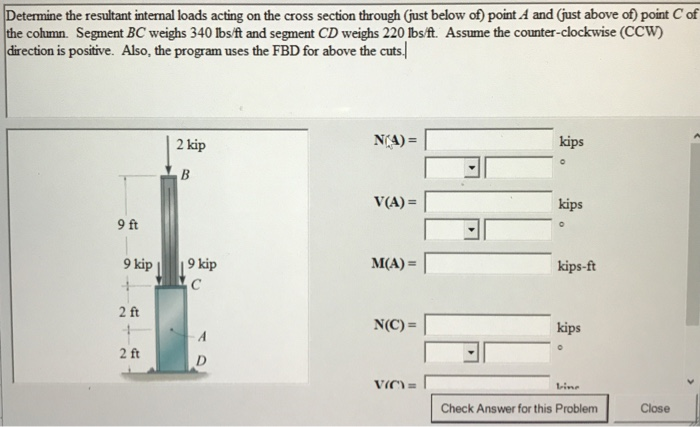 Solved Determine the resultant internal loads acting on the | Chegg.com
