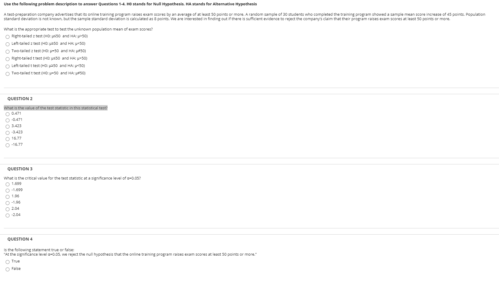 Solved Use the following problem description to answer | Chegg.com