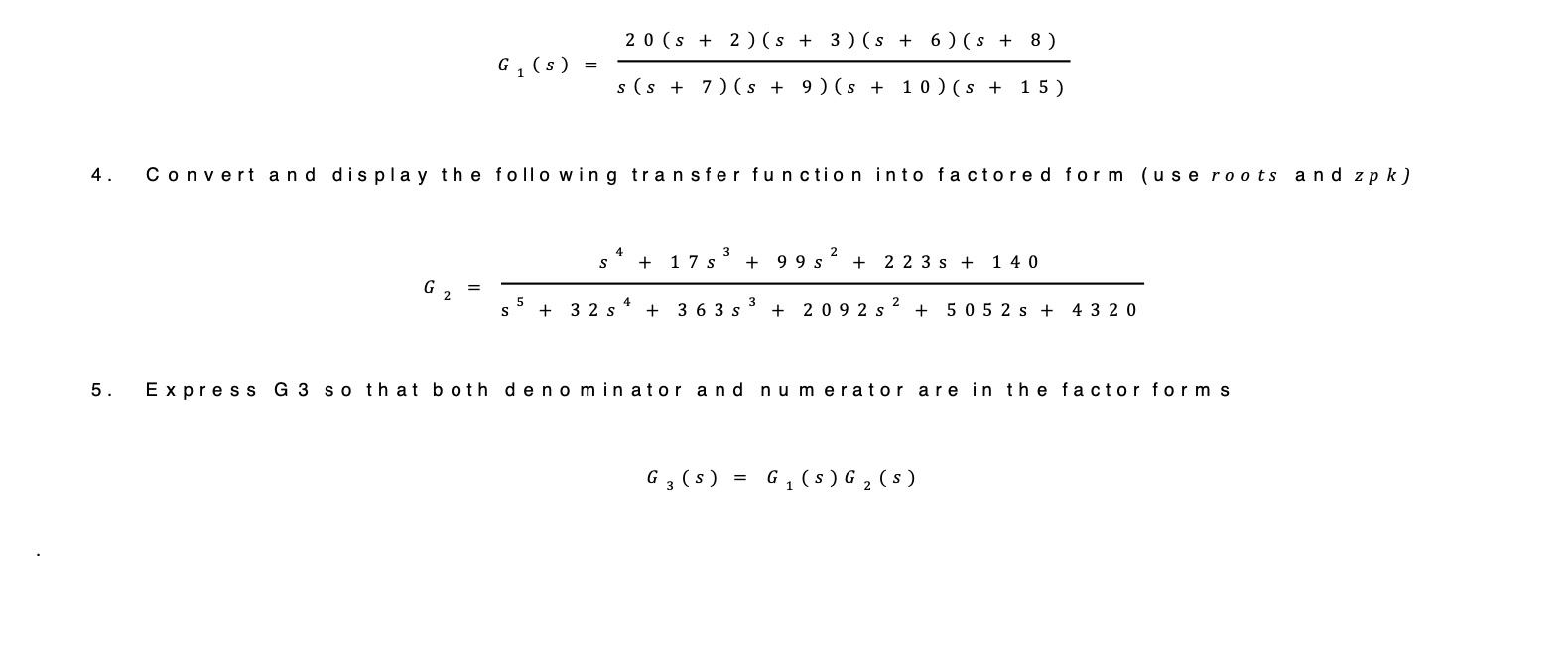 Solved Lab 1: Laplace Transform and Transfer Function using | Chegg.com