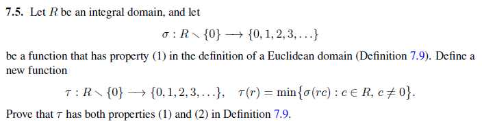 Solved 7.5. Let R be an integral domain, and let | Chegg.com