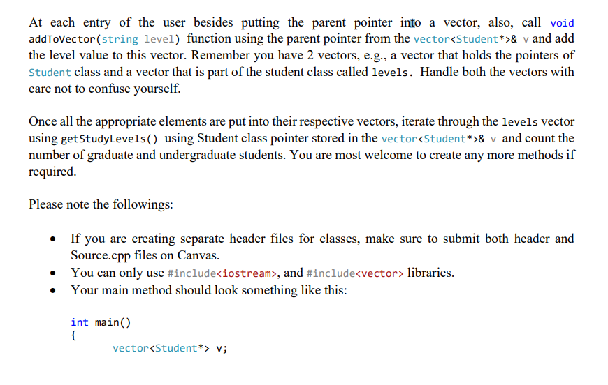 Solved Question You are required to write a C++ program that | Chegg.com