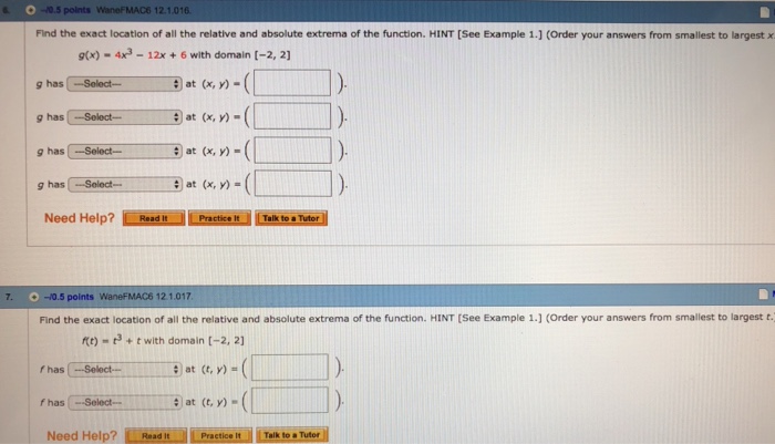 Solved Find The Exact Location Of All The Relative And