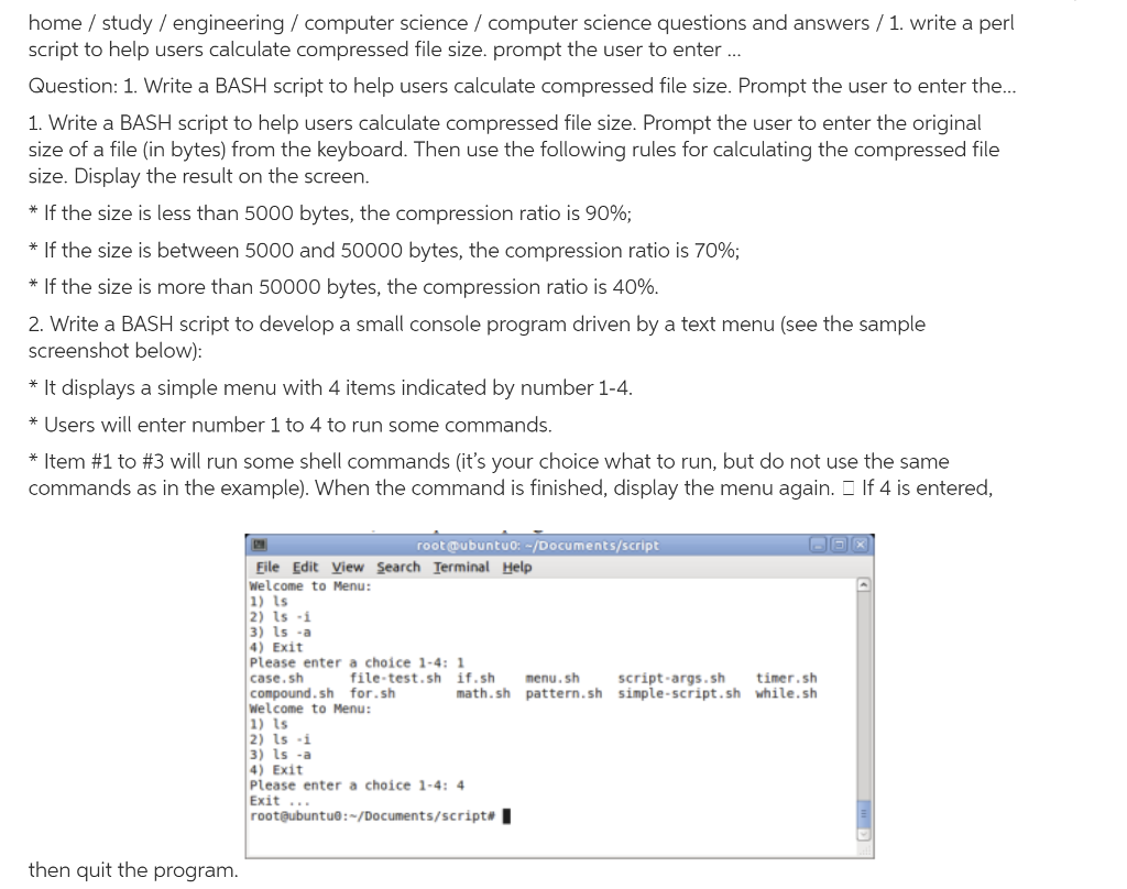 Solved home study/engineering/ computer science / computer | Chegg.com