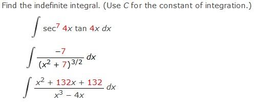 Solved Find the indefinite integral. (Use C for the constant | Chegg.com