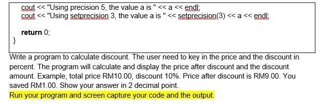 Solved Activity 6: Field width using width and setw Given a | Chegg.com