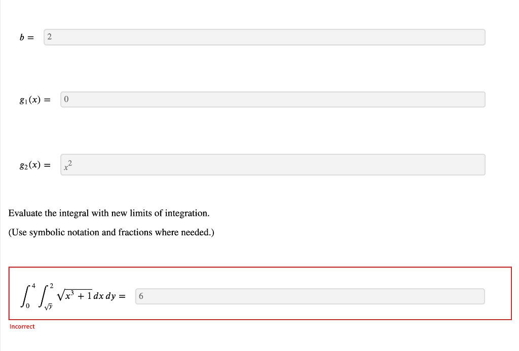 Solved Change the order of integration. 2 SLP Vx? +1dx dy | Chegg.com