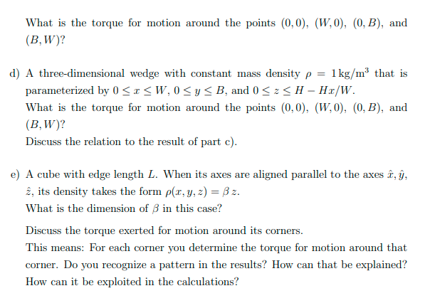 Solved Problem 1. Determining the center of mass and the | Chegg.com